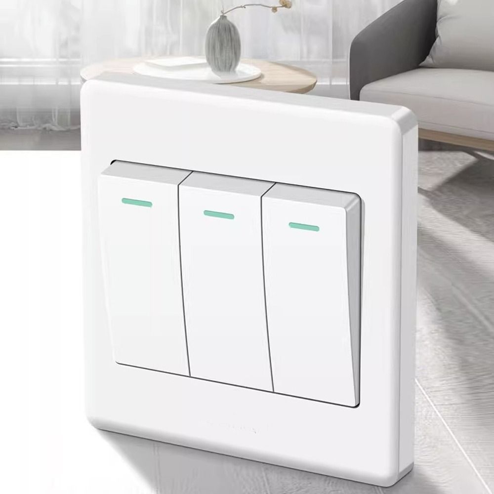 Jual Wall Switches 1/2/3/4 Gang 1Way Button Wall Light Switch Panel On ...