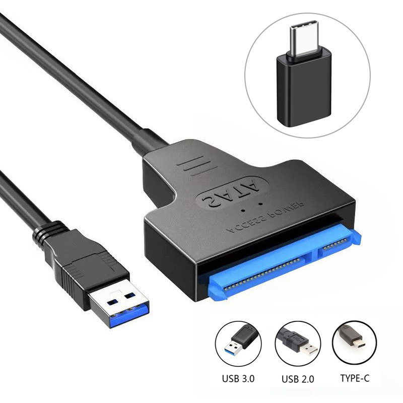 Jual Sata To Usb Cable Usb 3.0 /Type-C To Sata Iii Hard Driver Adapter ...