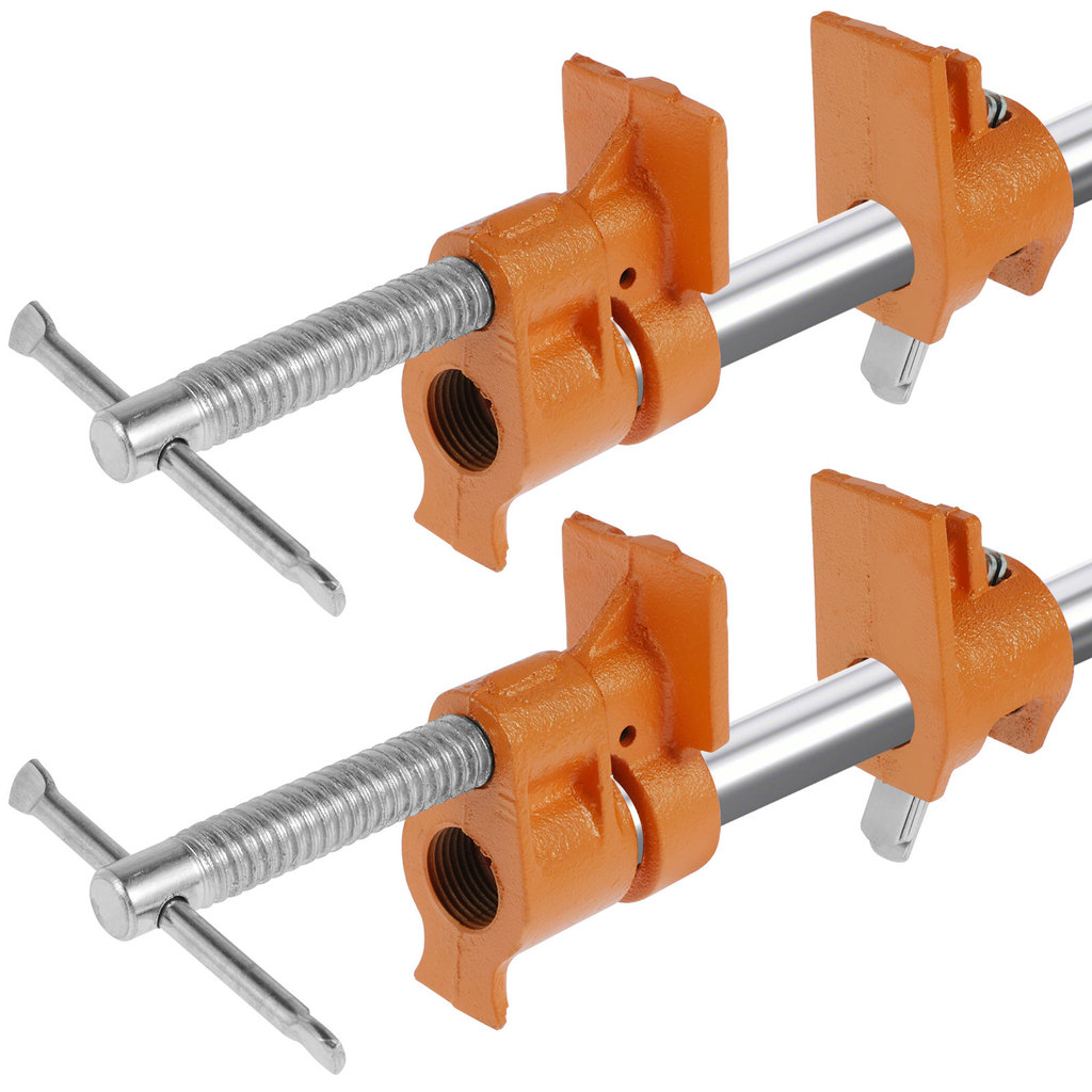 Jual 2PCS Wood Glue Clamp Tube Metal 1/2inch Heavy Duty Wood Gluing ...