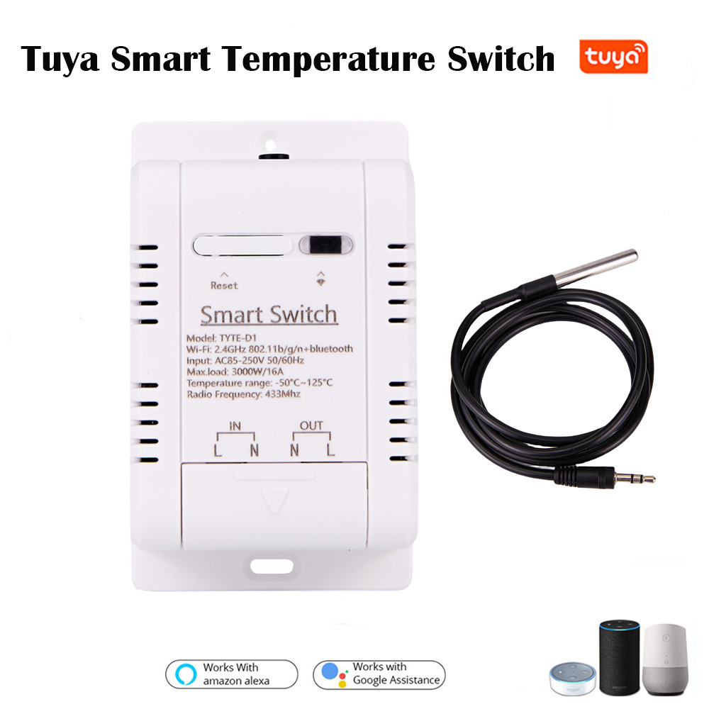 Jual WiFi Smart Switch Light AC Farm 16A 3000W Google Home Alexa ...
