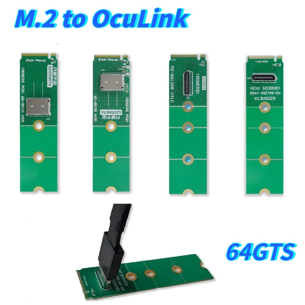 Jual NVME M.2 M KEY TO OCULINK EGPU ADAPTER FOR OCULINK GPU DOCK MINI ...