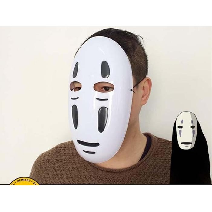 Jual Topeng Anime Spirited Away No Face Cosplay - ACC Kaonashi Mask PVC ...