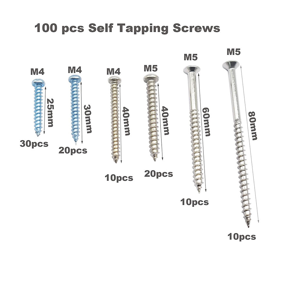 Jual 200pcs/set Plastic Self Expanding Drywall Anchor Screw Anchor ...