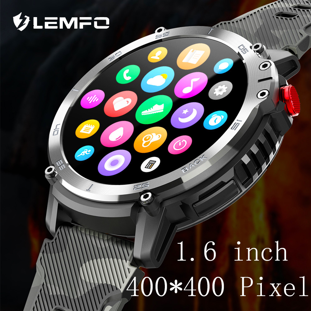 Jual LEMFO smart watches for men ip68 waterproof 7 days battery life 4G ...