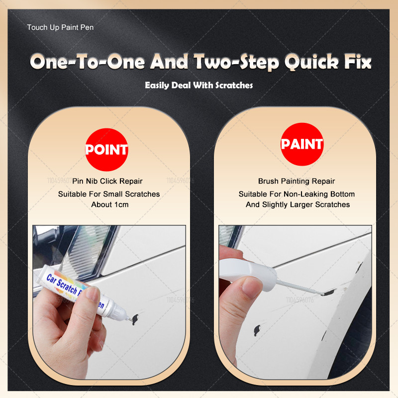 Jual For Audi E-Tron Refinish Pen White Gold Refinish Car Paint Repair ...