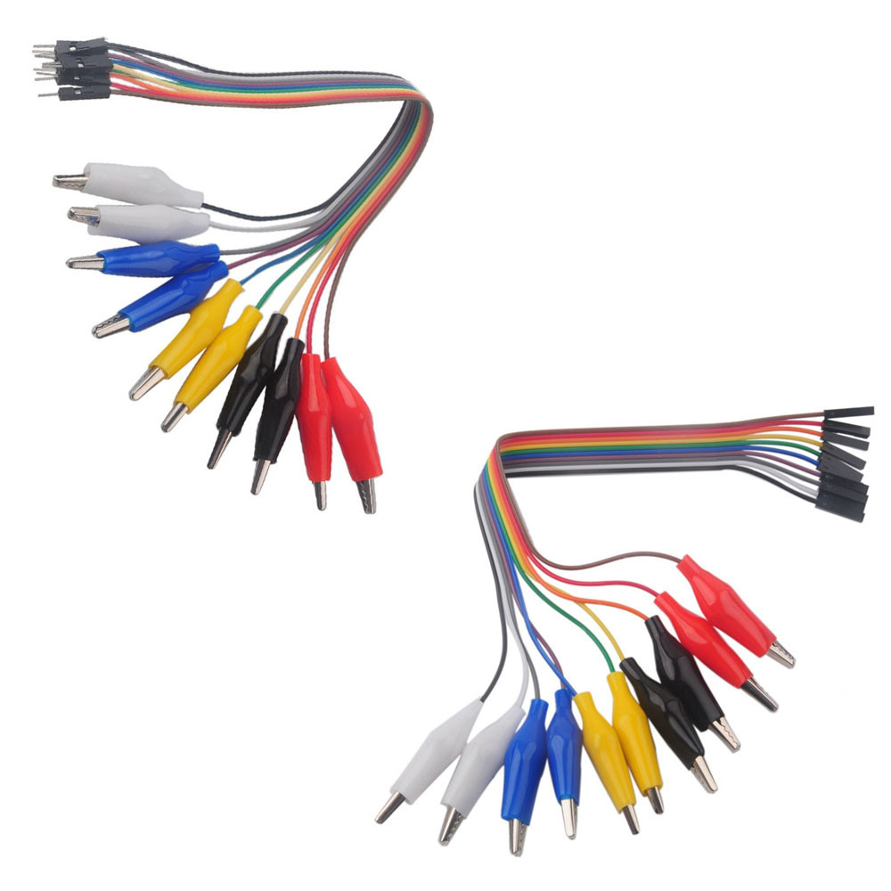Jual SALE 10PIN Dupont Female/Male to Alligator Clip Cable for Arduino ...