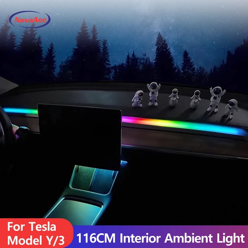 Jual For New Tesla El Y 3 Highland 116Cm Rgb Ambient Light Kit ...