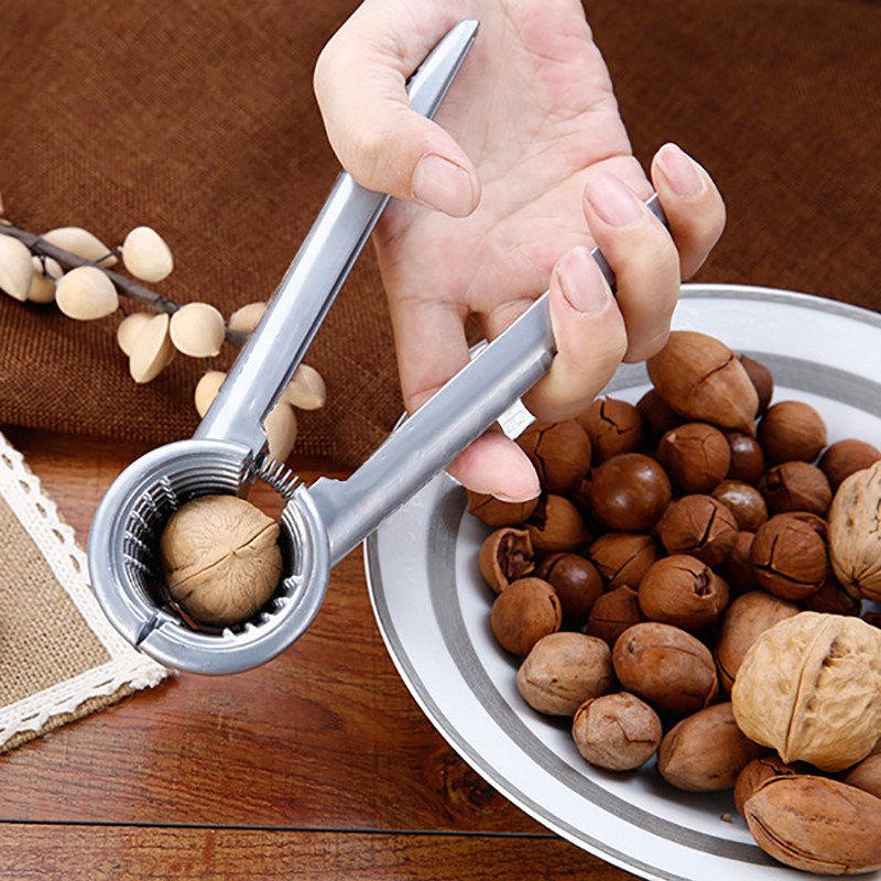 Jual Zinc Alloy Nutcracker Sheller Crack almond Walnut Pecan Hazelnut ...