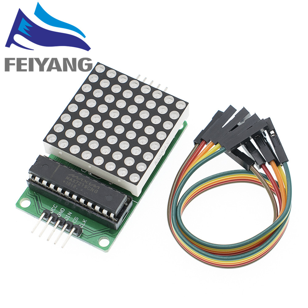 Jual MAX7219 Dot Matrix Module Microcontroller Module Control Module Display Module 4 In One ...