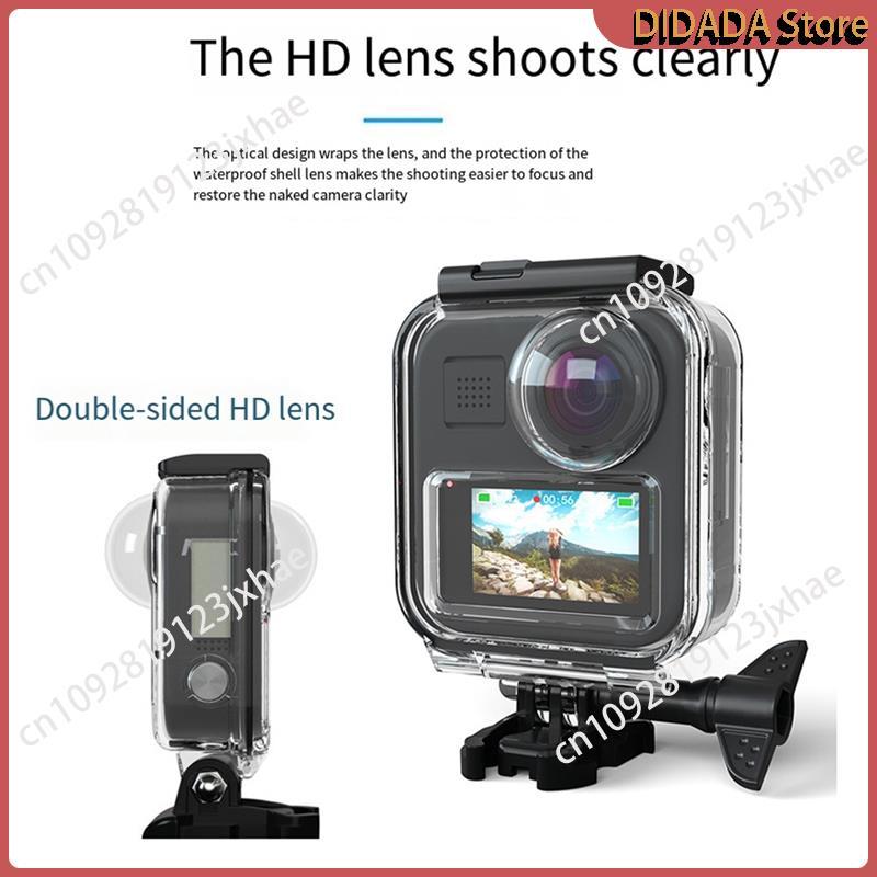Jual N82R Waterproof Camera Case For Gopro MAX Panoramic Sports Camera ...