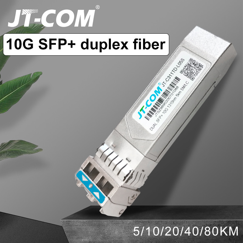 Jual 10G SFP+ duplex LC SFP Module Single Mode 2~80km Optical Fiber ...
