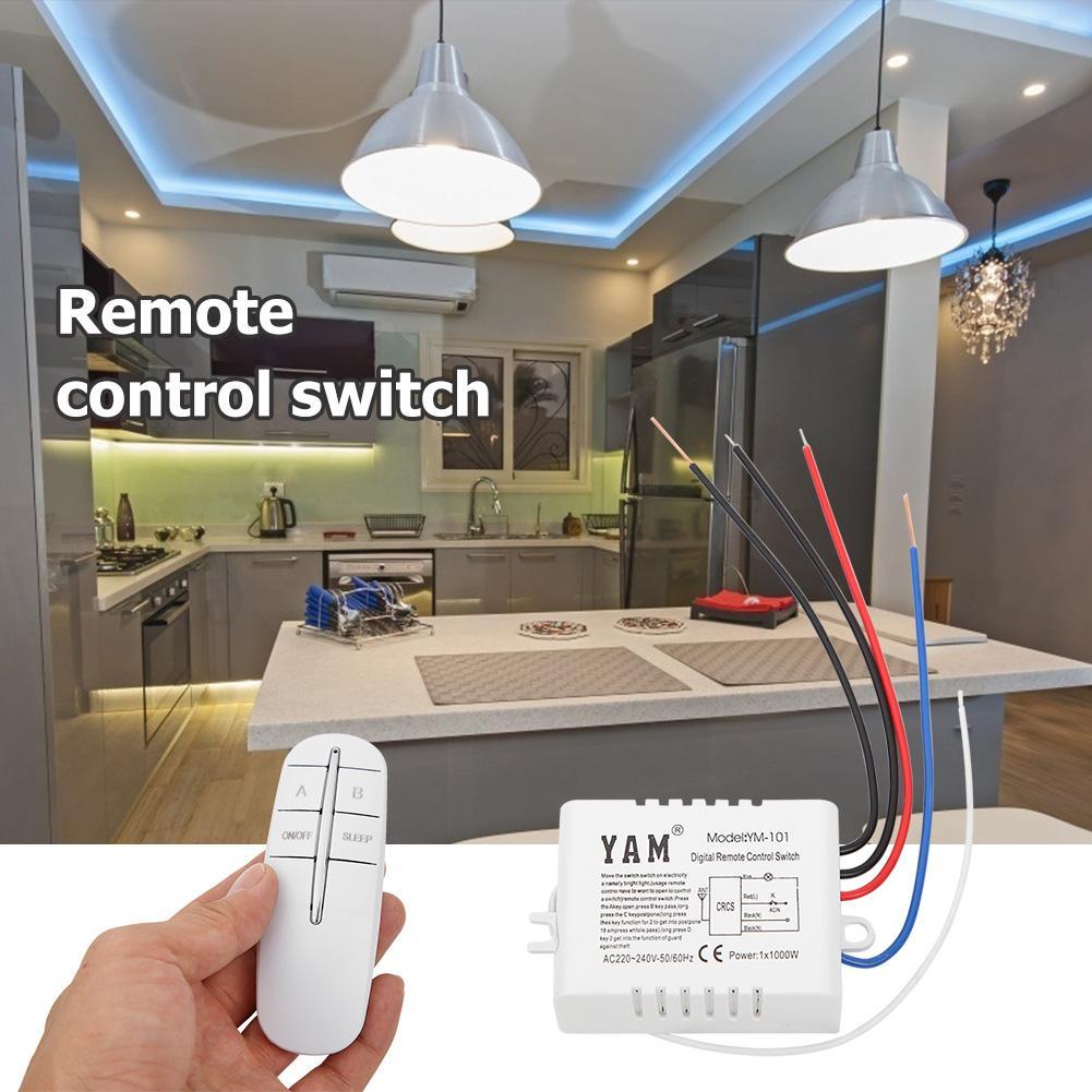 Jual Remote Control Switch AC 220V 1/2/3 Way Relay Wireless Remote ...