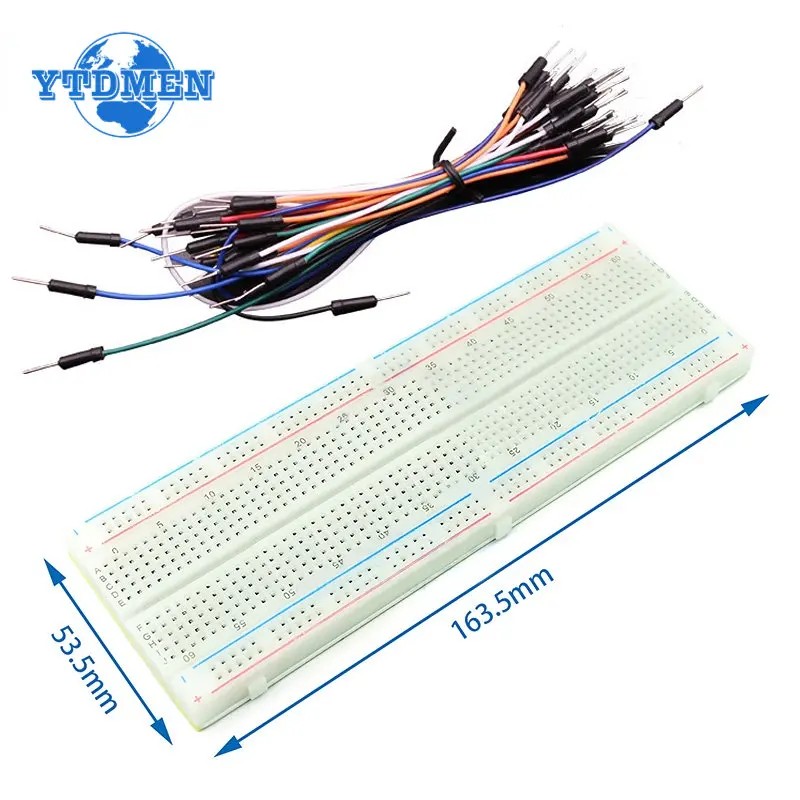 Jual Breadboard 400 830 Point Solderless PCB Bread Board protoboard ZY ...