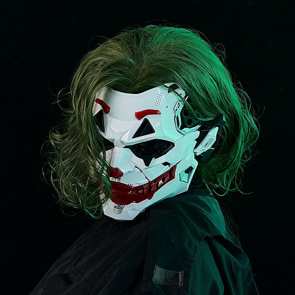 Jual Joker Masks Cyber Masks Clown Braids 2D Cosplay Resin Custom ...