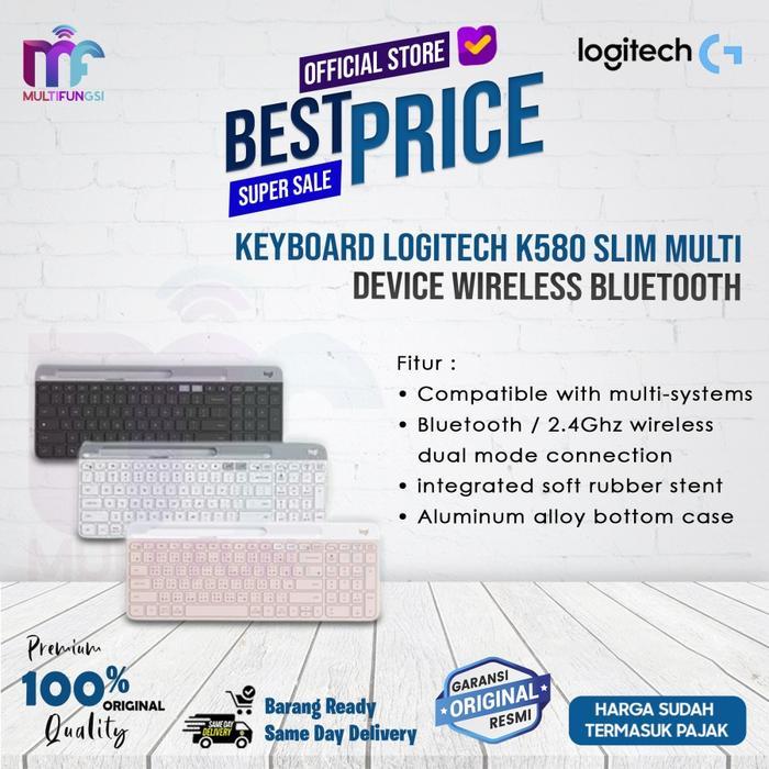 Jual Sale Keyboard Logitech K580 Slim Multi Device Wireless Bluetooth ...