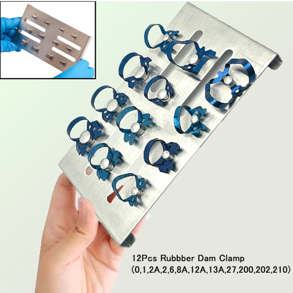 Jual 1 Set Dental Endodontic Rubber Dam Clam Restorat Cli Dam Clamp ...