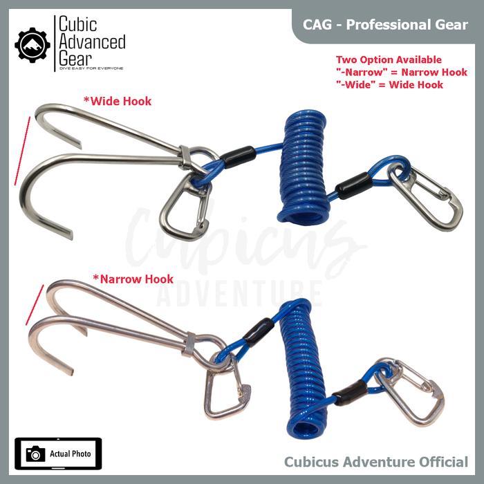 Jual b0ta- Cag Stainless Steel Reef Hook (Double) Dive Scuba Diving ...