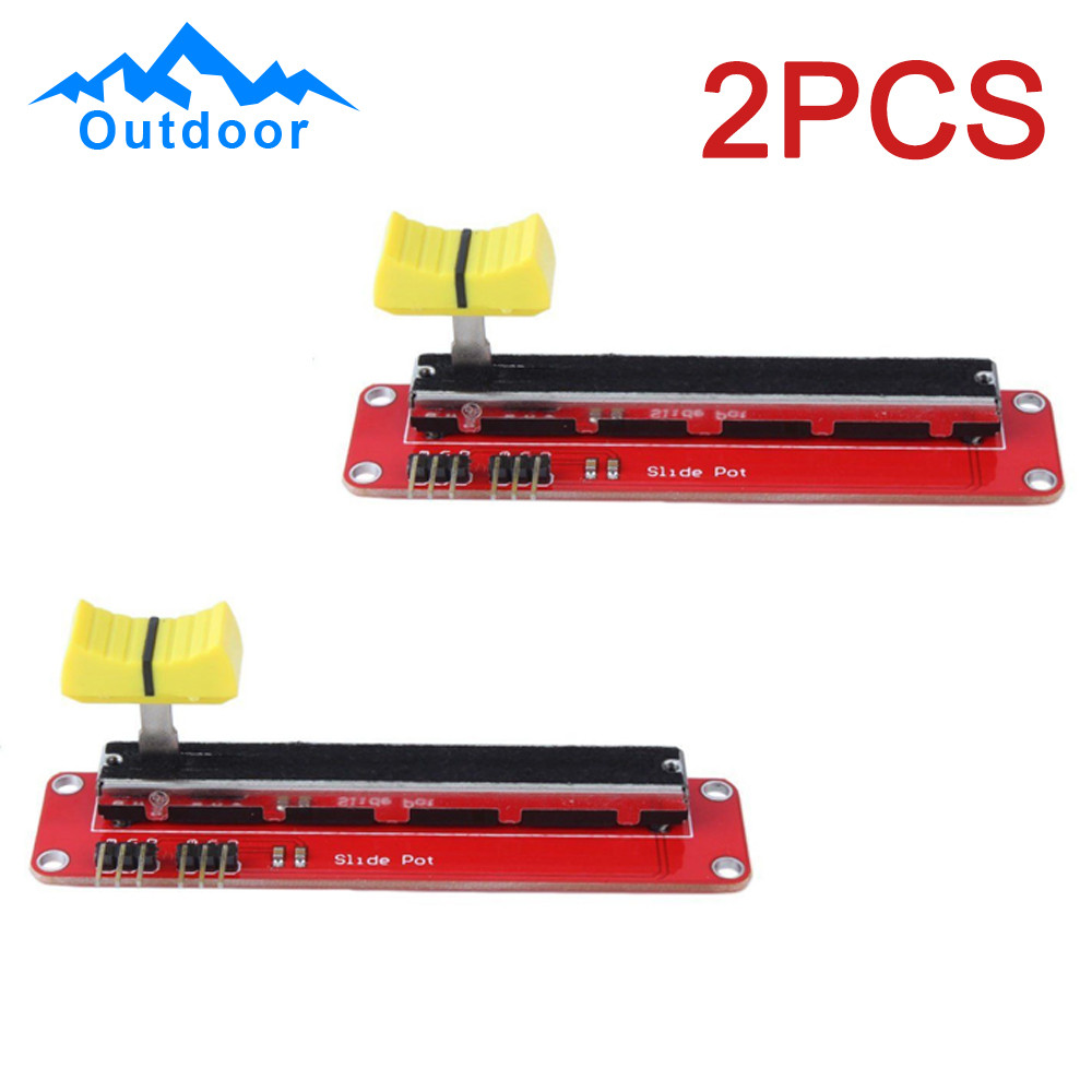 Jual 2PCS Potentiometer Module Potentiometer Board Single Row Sliding ...