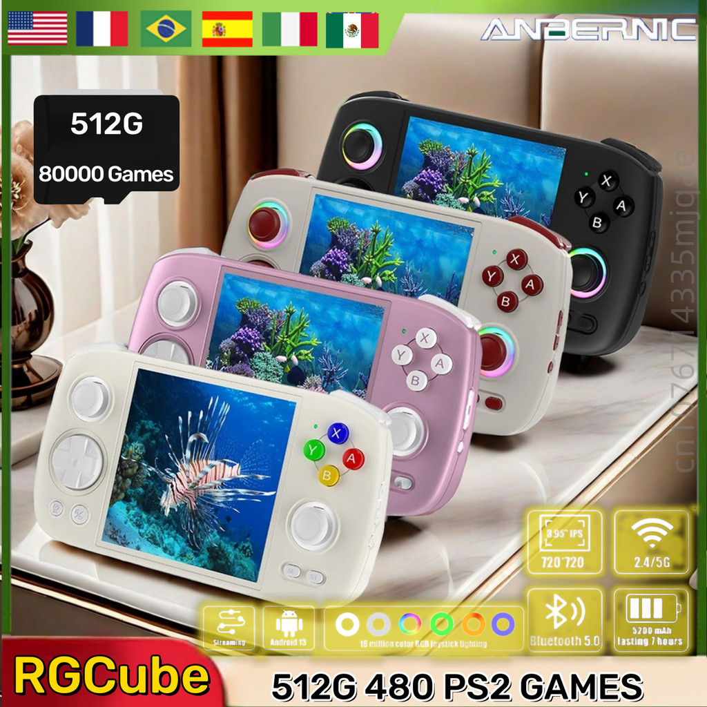 Jual ANBERNIC RG Cube Video Game Console 3.95 Inch Screen Portable PS2 ...