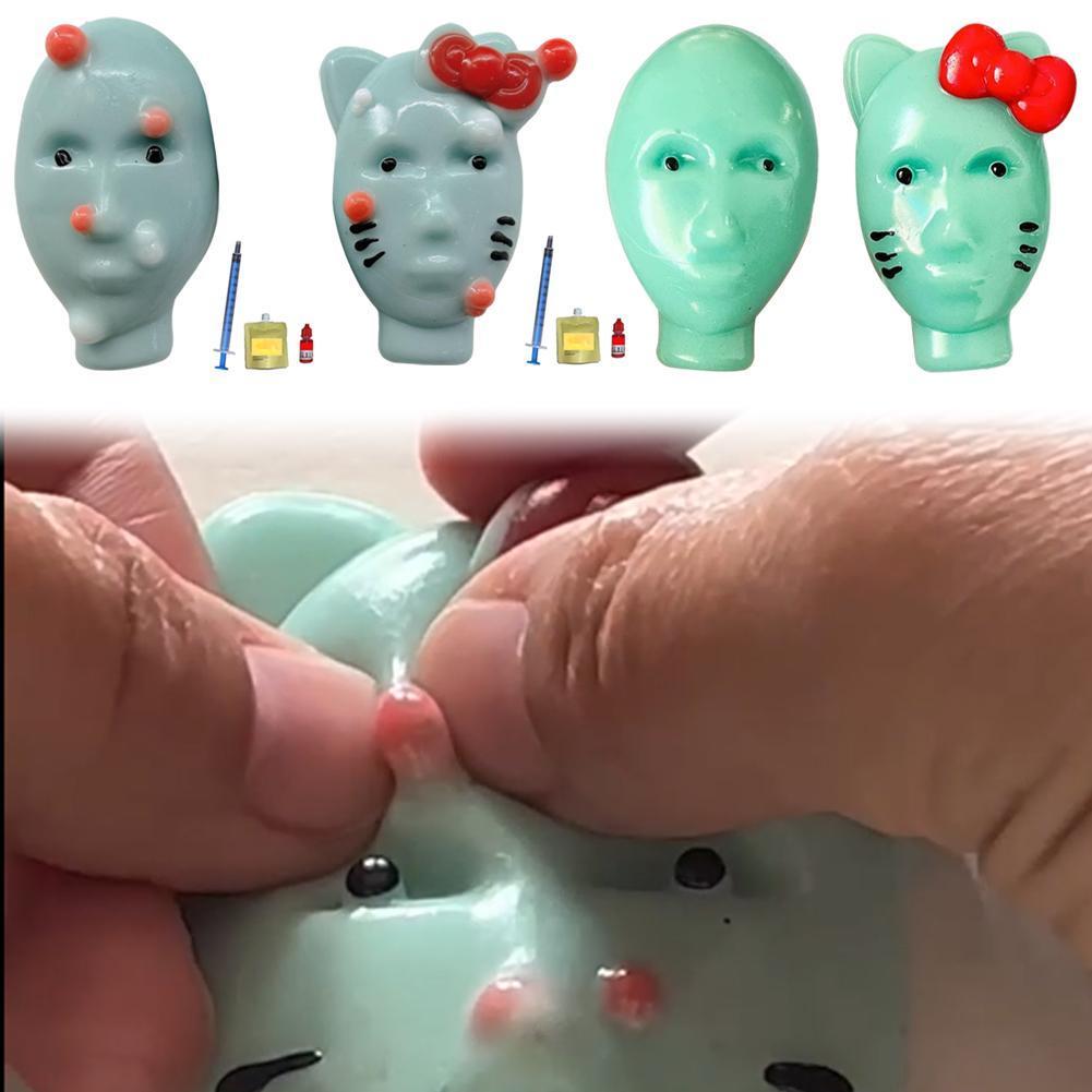 Jual 1/2/5Pcs Funny Pimple Popper Acne Relief Toy Reusable Low Rebound ...