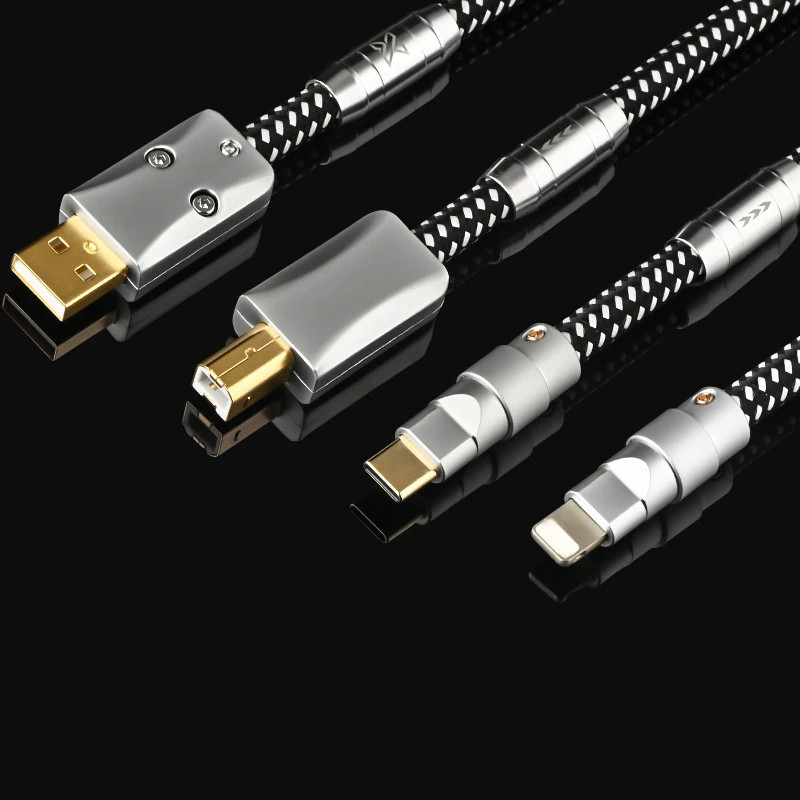 Jual HiFi Audio Decoder DAC Data Line USB A to B Type C Light Digital ...