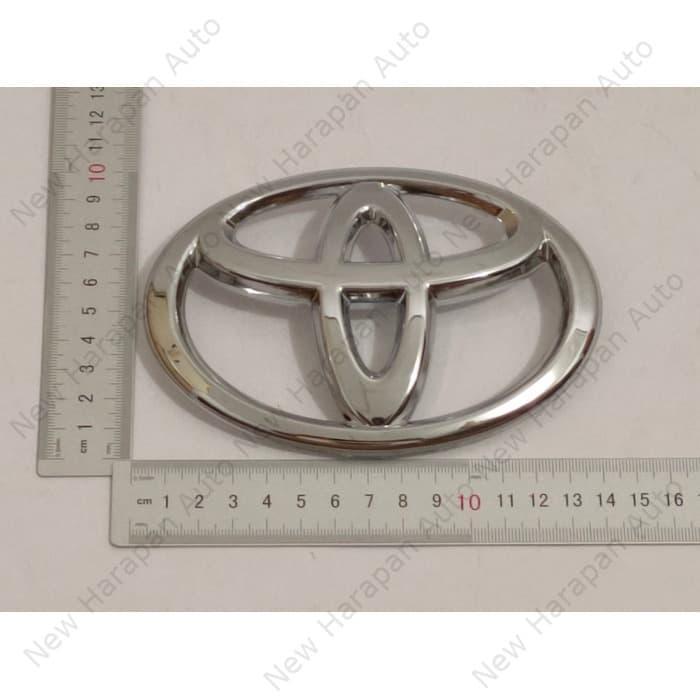 Jual Logo Grill Toyota 75311-0K030 14Cm Avanza-Rush-Innova Krom Nekel ...