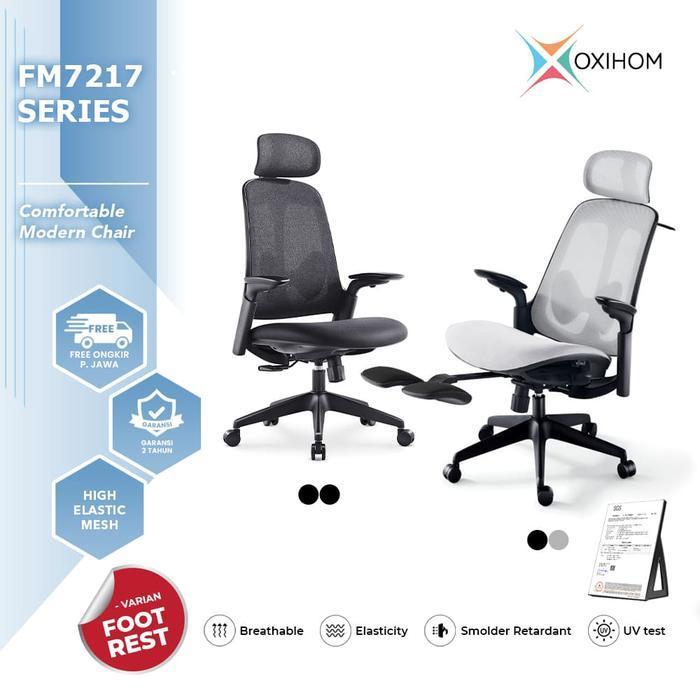 Jual OXIHOM FM7217 Office Chair Mesh Kursi Gaming Kursi Kantor | Shopee ...