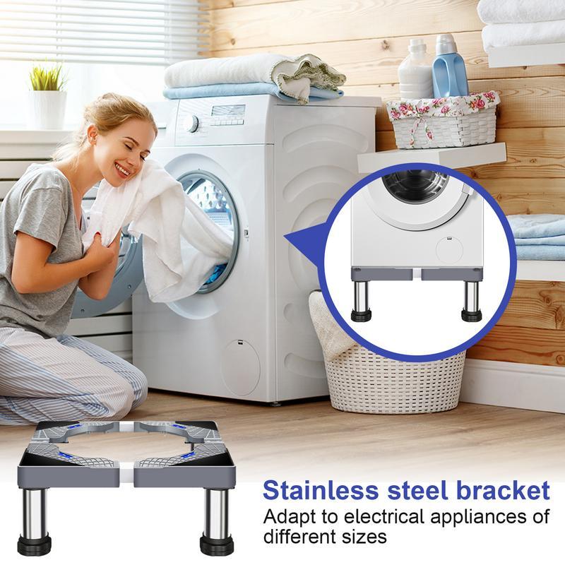 Jual Washing Machine Stand Movable Refrigerator Raised Base Adjustable ...