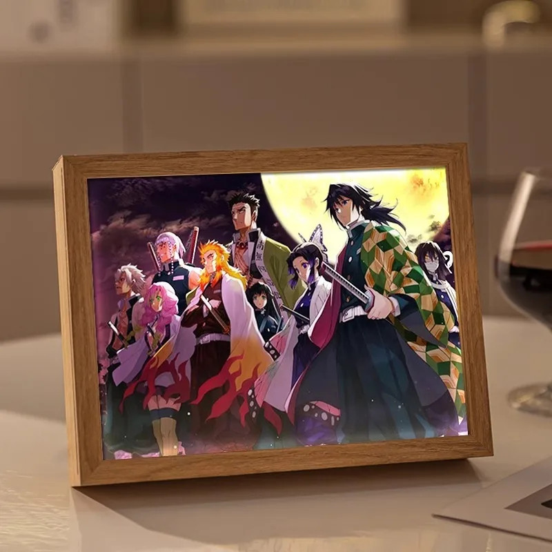 Jual Demon Slayer Photo Frame Led Light Box Anime Figure Kamado ...