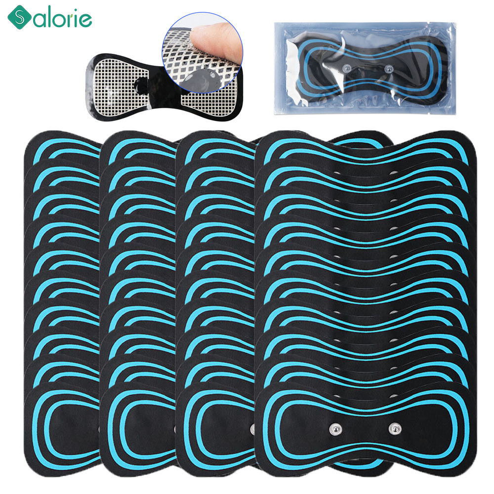 Jual EMS Neck Stretcher Patch Back Massager Sticker Muscle Stimulation ...
