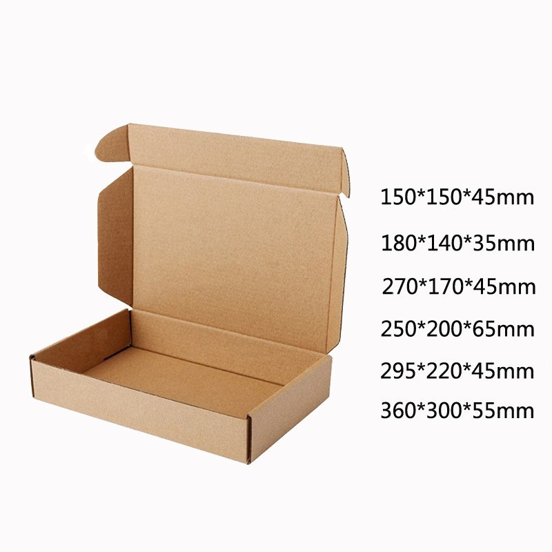 Jual 10pcs/lot Brown Paper Kraft Box Post Craft Pack Boxes Packaging ...