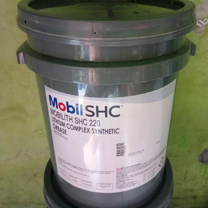 Jual Mobilith Shc 220 Syntetic Grease (Nlgi 2) Original Pail 16 Kg ...