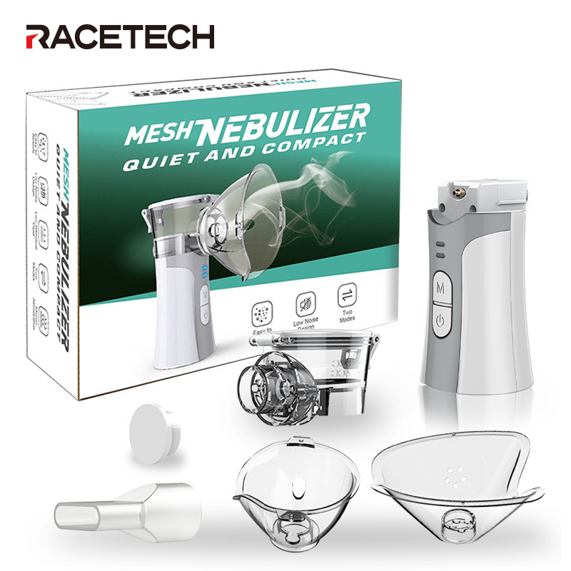 Jual Silent Portable Mesh Nebulizer for Inhalation Steam Inhaler Asthma ...