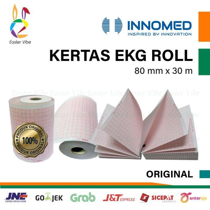 Jual KERTAS EKG INNOMED ROLL 80x30 ECG EKG PAPER 80cm x 30m | Shopee ...