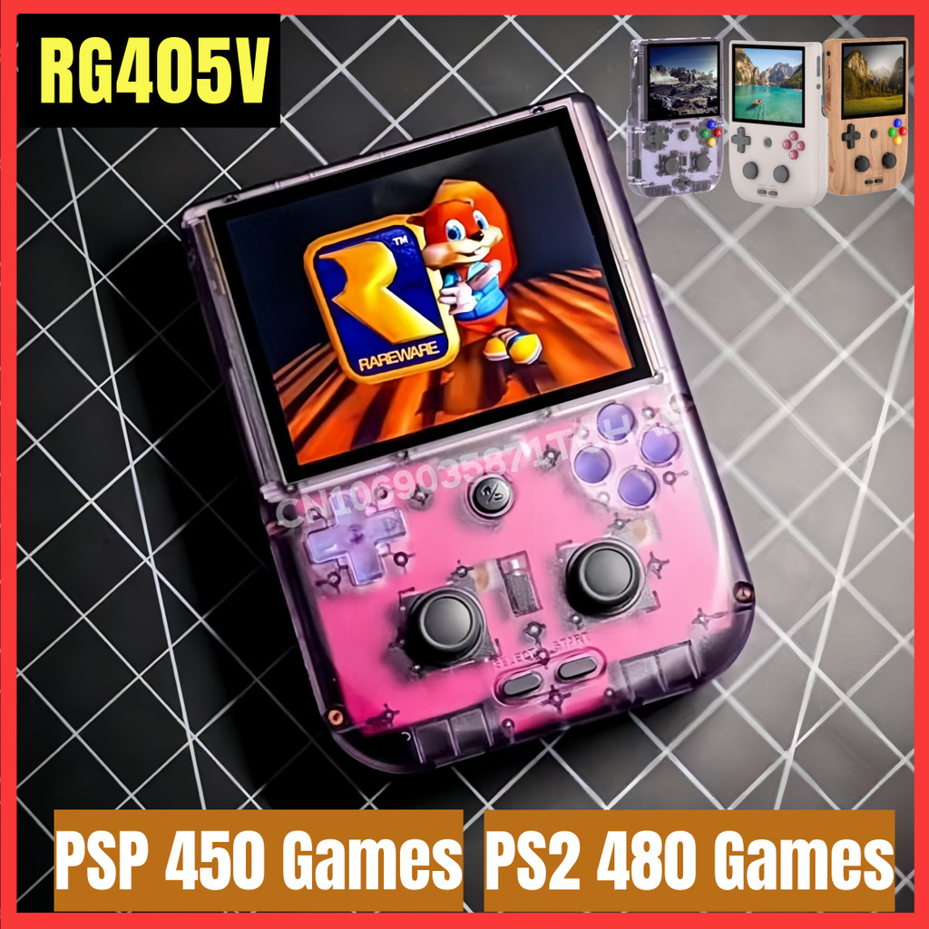 Jual ANBERNIC RG405V Official Store Retro Portable Handheld Video Game Console 4 INCH IPS Touch ...