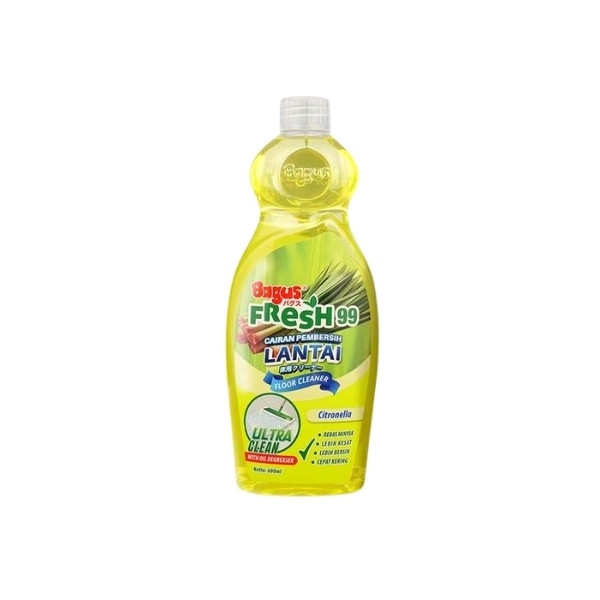 Jual BAGUS FRESH 99 FLOOR CLEANER CITRONELLA BOTOL 600 ML | Shopee ...