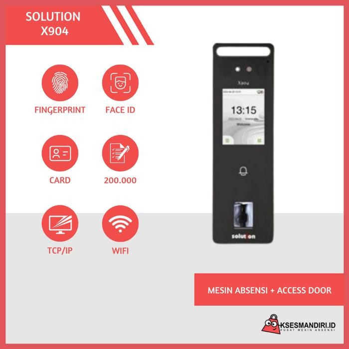 Jual Mesin Absensi Fingerprint dan Wajah Solution X904 WIFI | Shopee ...