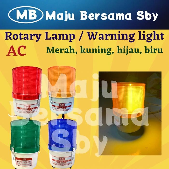 Jual LED Rotary Lamp AC 220V Warning Lamp Lampu Putar Keamanan | Shopee ...