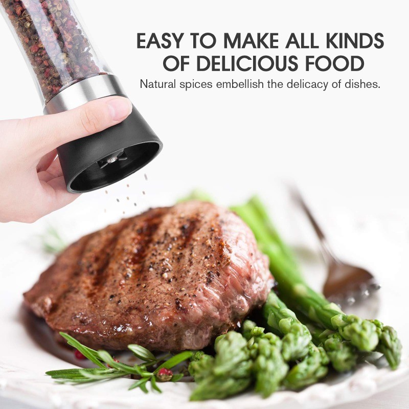 Jual Manual Salt Pepper Mill Adjustable Pepper Seasoning Bottle Grinder ...