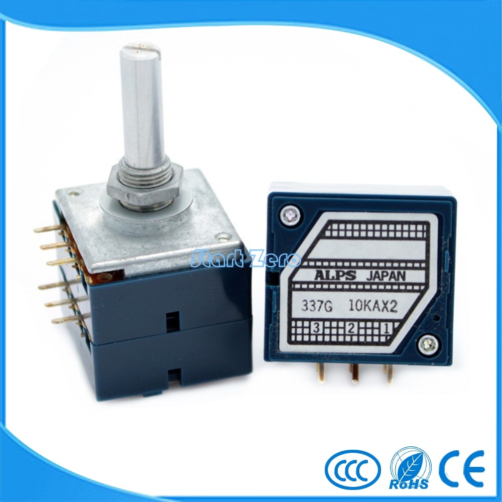 Jual Japan ALPS RK27 6MM Double Volume Potentiometer 10K 20K 50K 100K ...