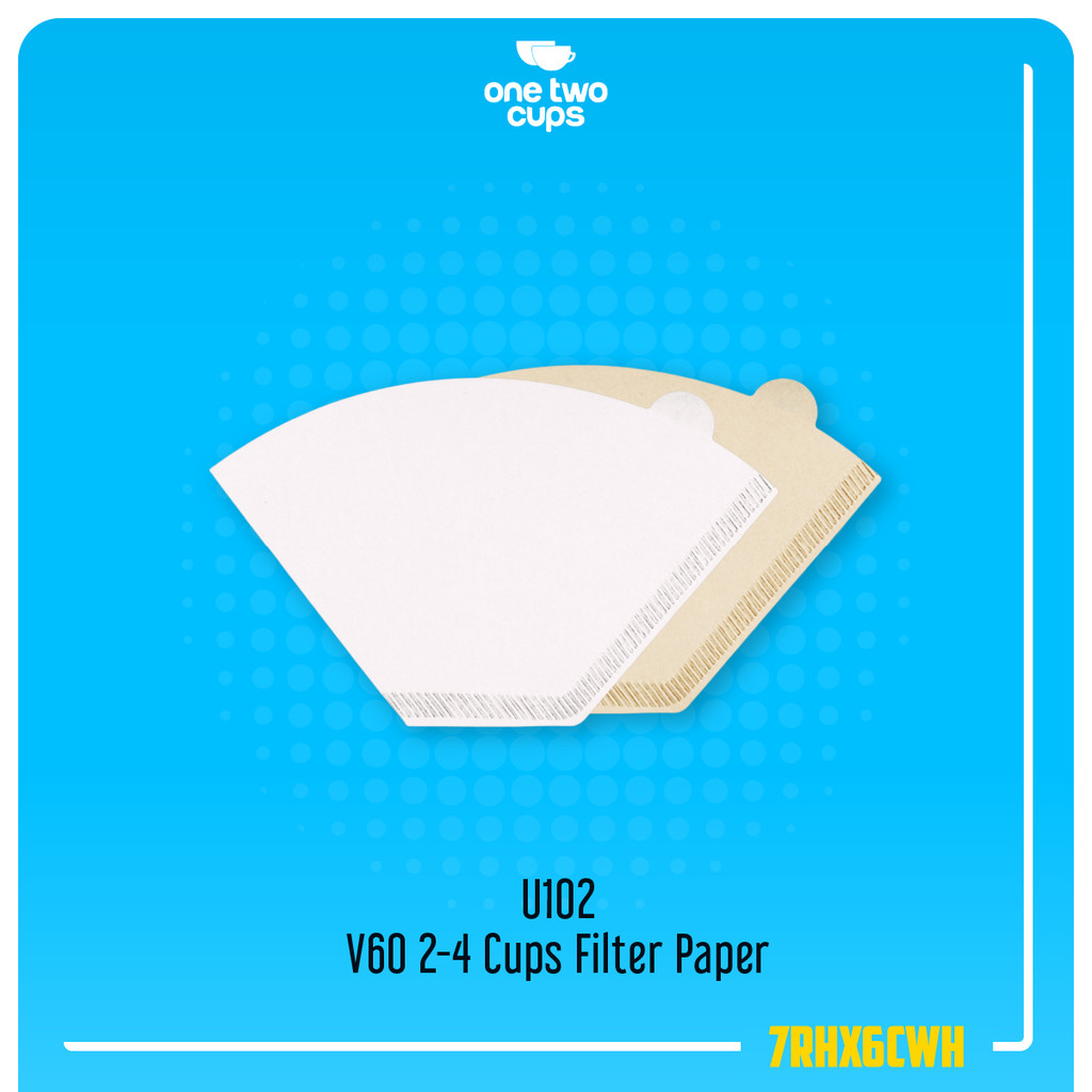 Jual One Two Cups U102 V60 2-4 Cups Filter Paper Kertas Saringan Kopi ...