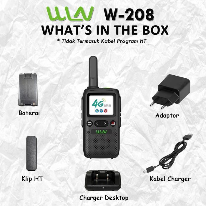 Jual HT WINLAN WLN W-208 / HT POC SIM CARD / HT GSM 4G + Charger ...