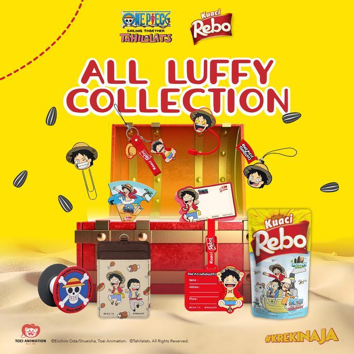 Jual o4mi- Rebo Kuaci X One Piece Rasa Milk, Coconut 140 Gram & Caramel ...