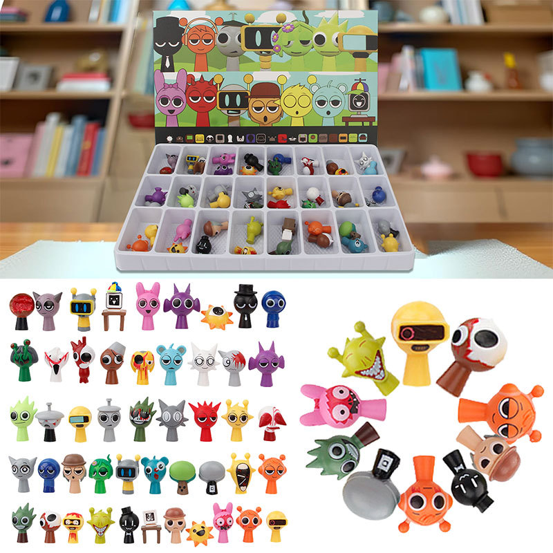 Jual 2025 Christmas Advent Calendar Sprunki Horror Figures Set Mr Fun ...