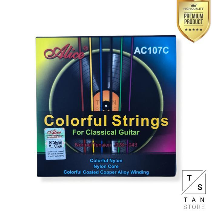 Jual ORIGINAL 1 Set Senar Gitar Klasik Nylon Warna Warni Alice | Shopee ...