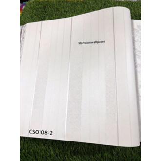 Jual Wallpaper Dinding Garis Simple Soft Putih Cream Biru Hitam List ...