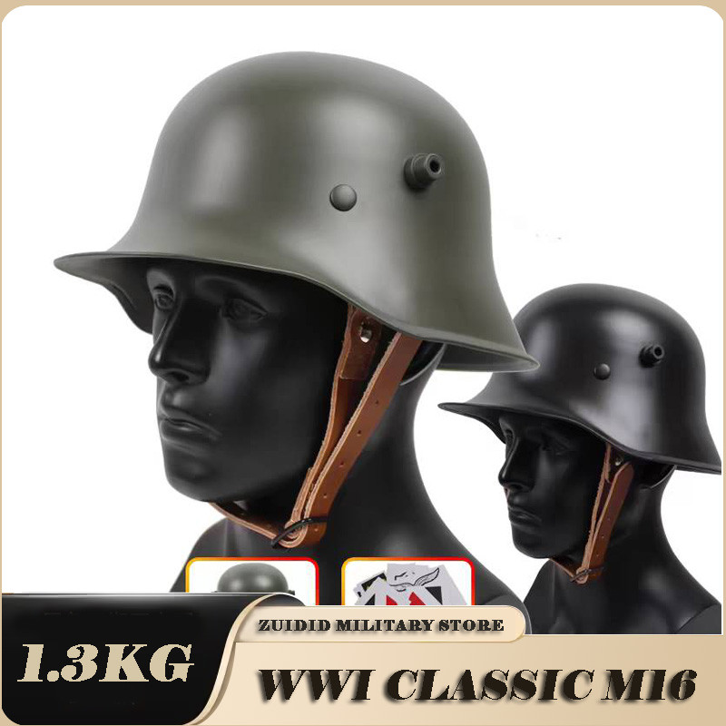 Jual Ww1 German M16 Steel Helmet Motor Safety At World War 1 Repro ...