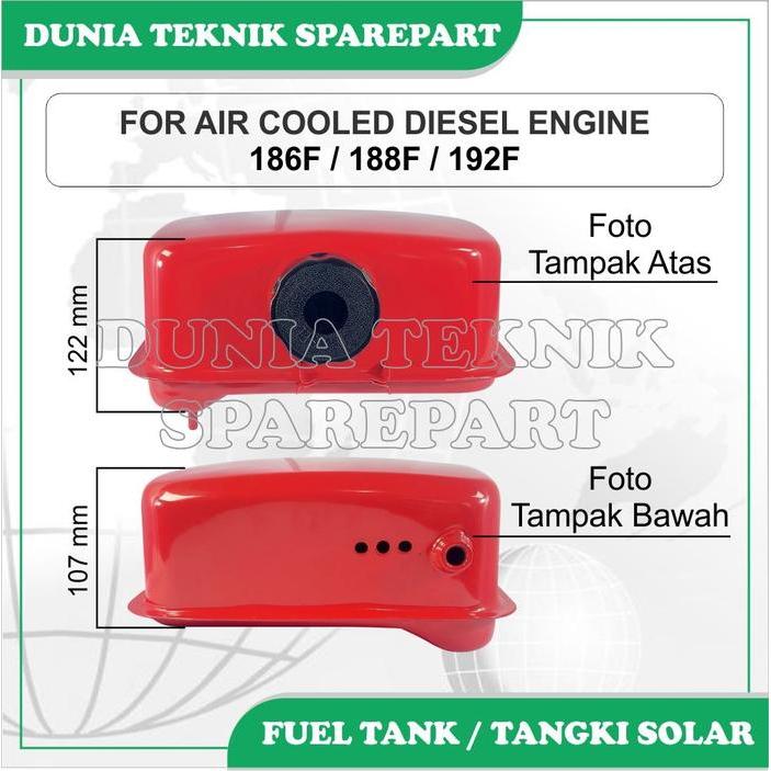 Jual 186F 188F 192F Fuel Tank For Air Cooled Diesel Engine / Tangki ...