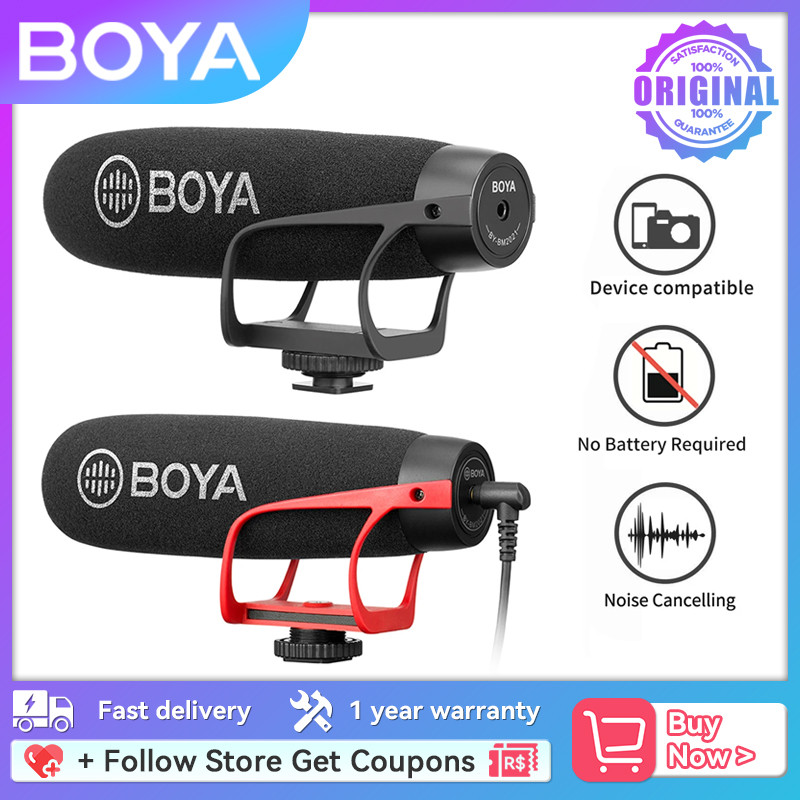 Jual BOYA BY-BM2021 Shotgun-Mic Video Microphone Condenser On-Camera ...