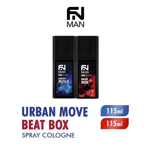 Jual jl9e- Fn Man Body Spray Cologne 2In1 Beatbox&Urban Move 115 Ml ...